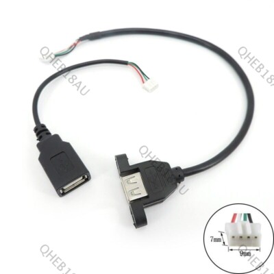 USB 2.0 female to 4P cable pin data Cable PH2.0 mount Female socket ...