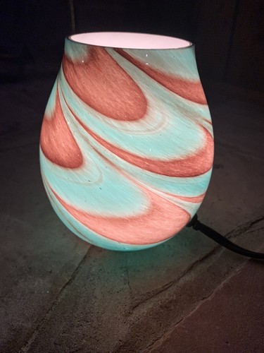 Intertek Circulated Orb Tear Drop Swirl Turquoise Burnt Orange Lava ...