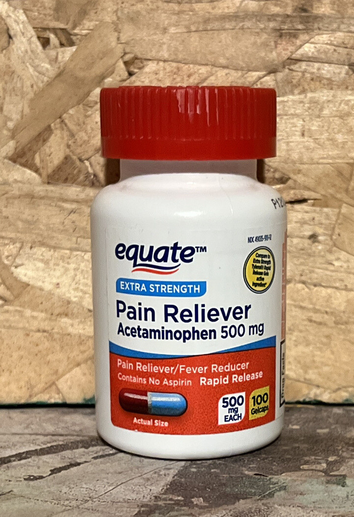 Equate Acetaminophen Extra Strength Rapid Release Gelcaps