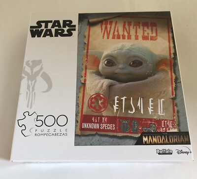 Star Wars Mandalorian Child Wanted Poster 500 Piece Puzzle Baby Yoda ...