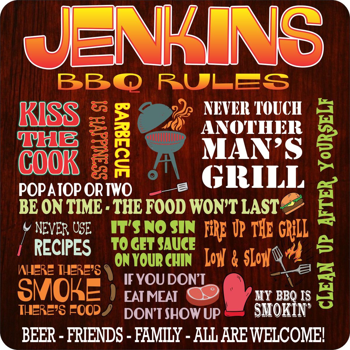 Fun Bbq Signs