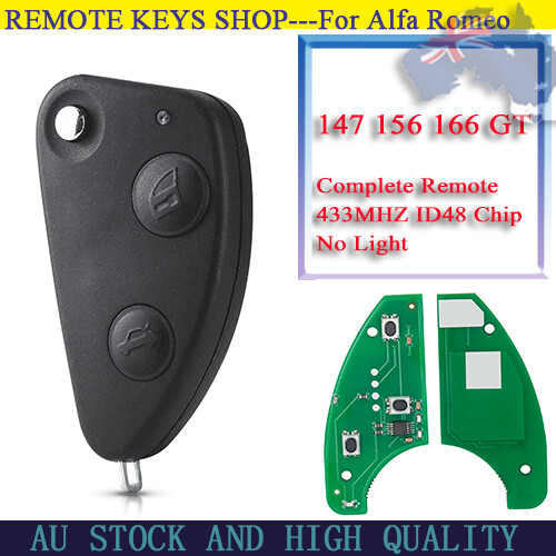 2 Button SMART REMOTE KEY FOB REPLACE FOR ALFA ROMEO 147 156 166 GT No ...