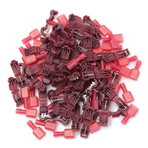 100Pcs (50 Pairs) Terminal Connectors T-Tap Quick Disconnect Wire ...