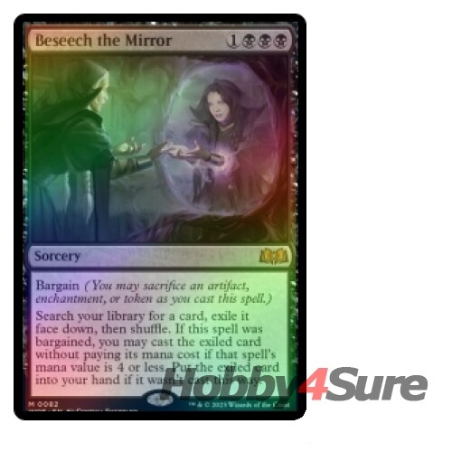 Foil Beseech The Mirror M/NM Magic: The Gathering MTG Wilds Of Eldraine ...