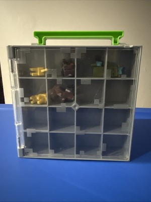 2014 Mattel Minecraft Collector Carry Display Storage Case Cube 6 Mini ...