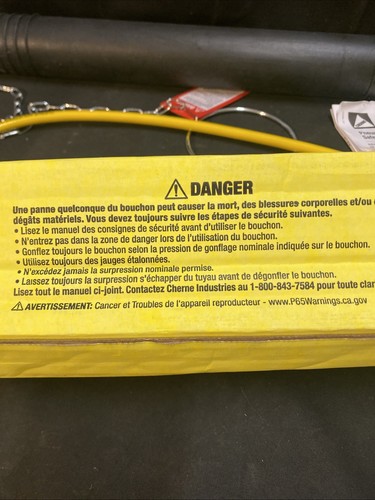 Cherne 4" LONG Test Ball PIPE PLUG New Damaged Box | eBay