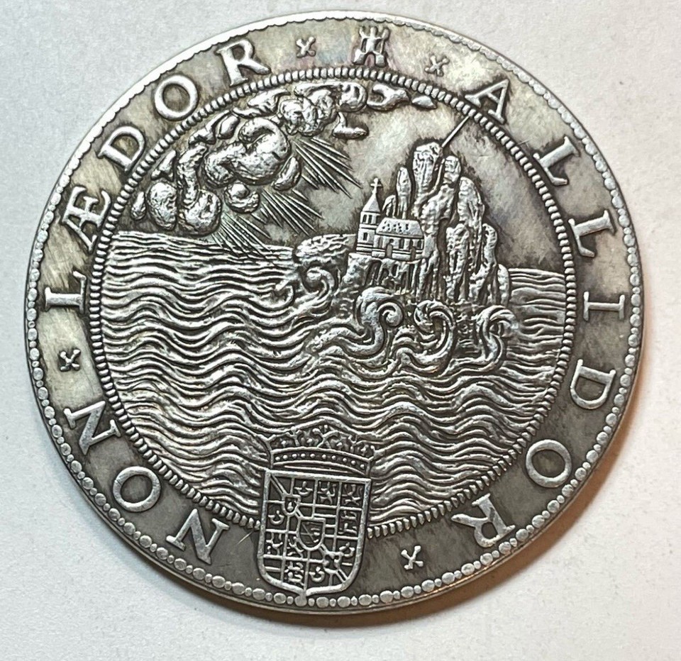 1588 Silver COIN Commemoration of the defeat of the Spanish Armada by ...