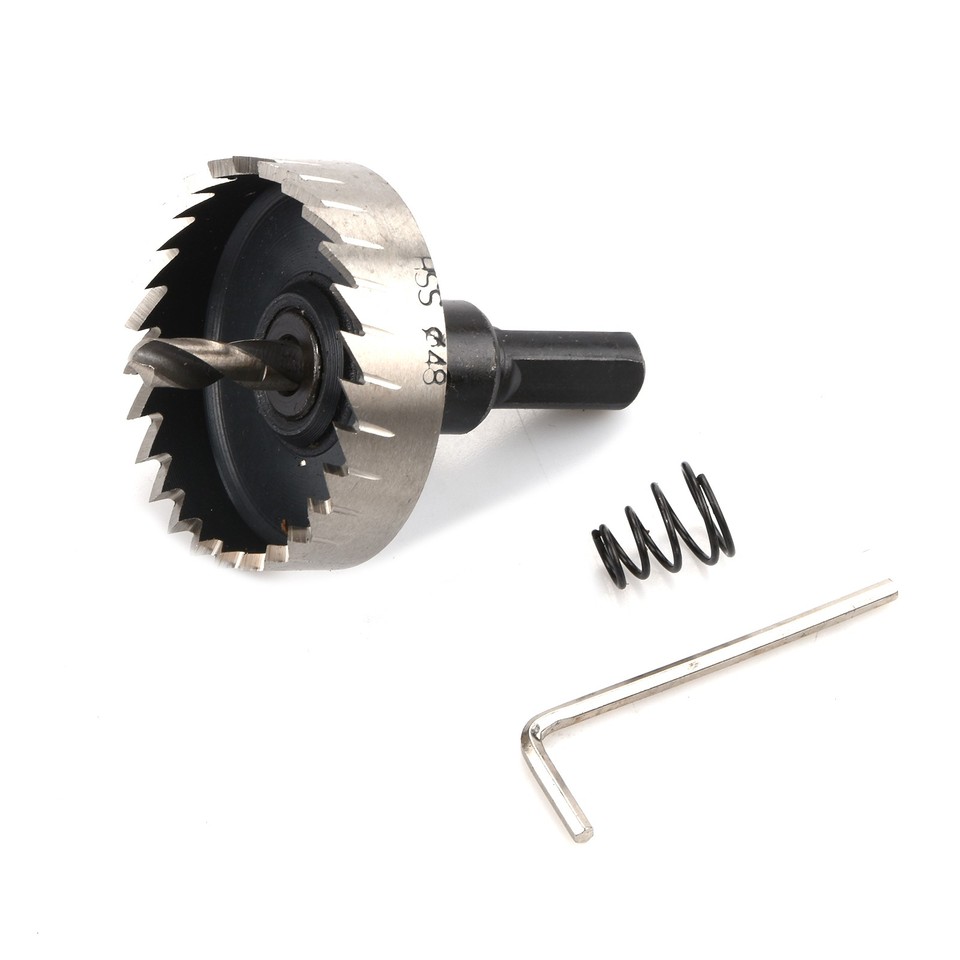 48mm HSS Drill Bit Hole Saw Tooth Set Stainless Steel Metal Alloy ...