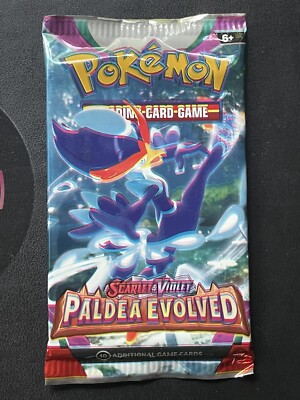 ERROR! 👀 Pokemon Paldea Evolved Booster Pack Misaligned Ink Layer Print ...