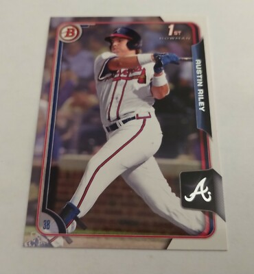 2015 Bowman Baseball Card #157 Austin Riley RC Rookie 1st Bowman ...