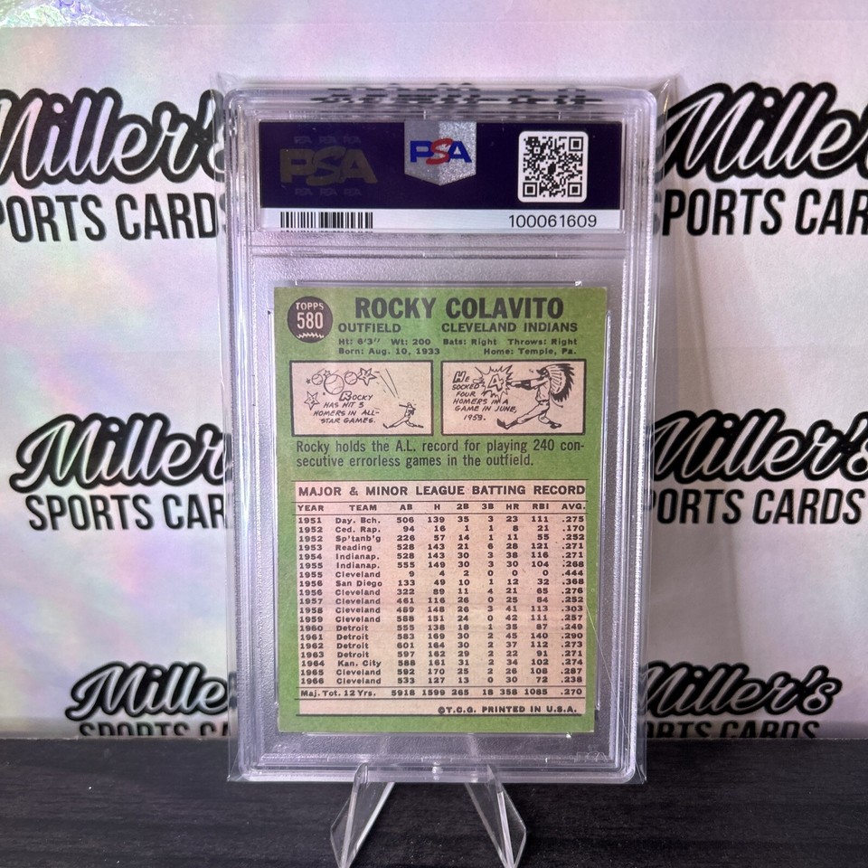 1967 TOPPS 580 ROCKY COLAVITO PSA 6 | eBay