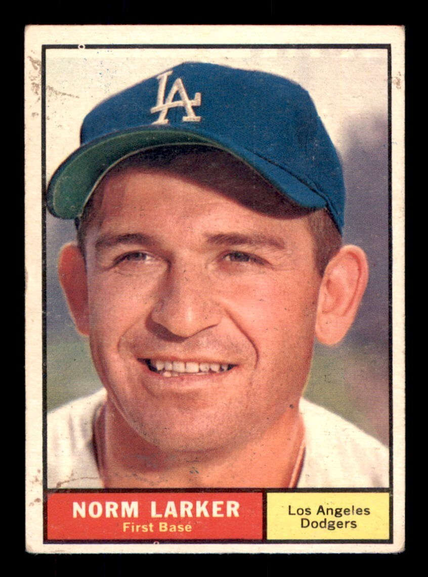 1961 Topps Baseball #130 Norm Larker VG *e1 | eBay