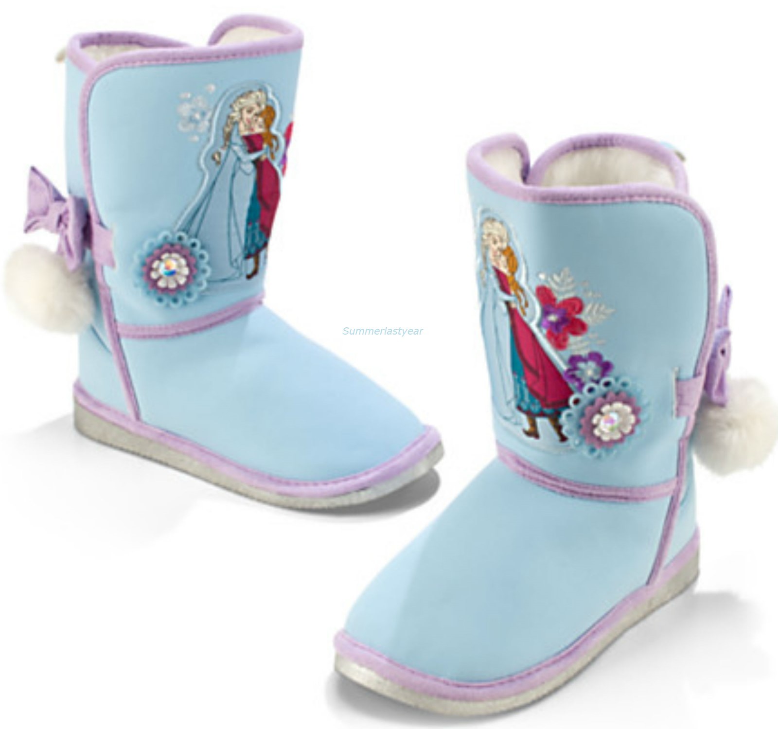 QUEEN ELSA AND PRINCESS ANNA BOOTS FOR GIRLS ~DISNEY STORE~ FROZEN FREE ...
