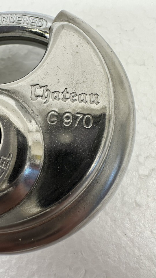 Chateau Heavy Duty Padlock With Key Stainless Steel C970 | eBay