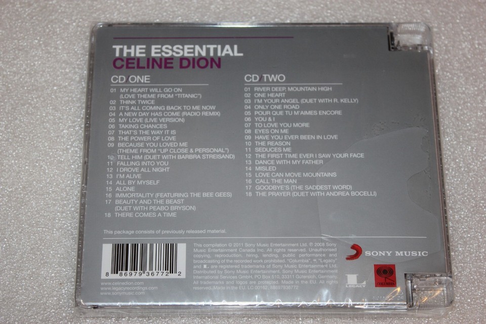 Celine Dion - The Essential CD NEW SEALED 886979367722 | eBay UK