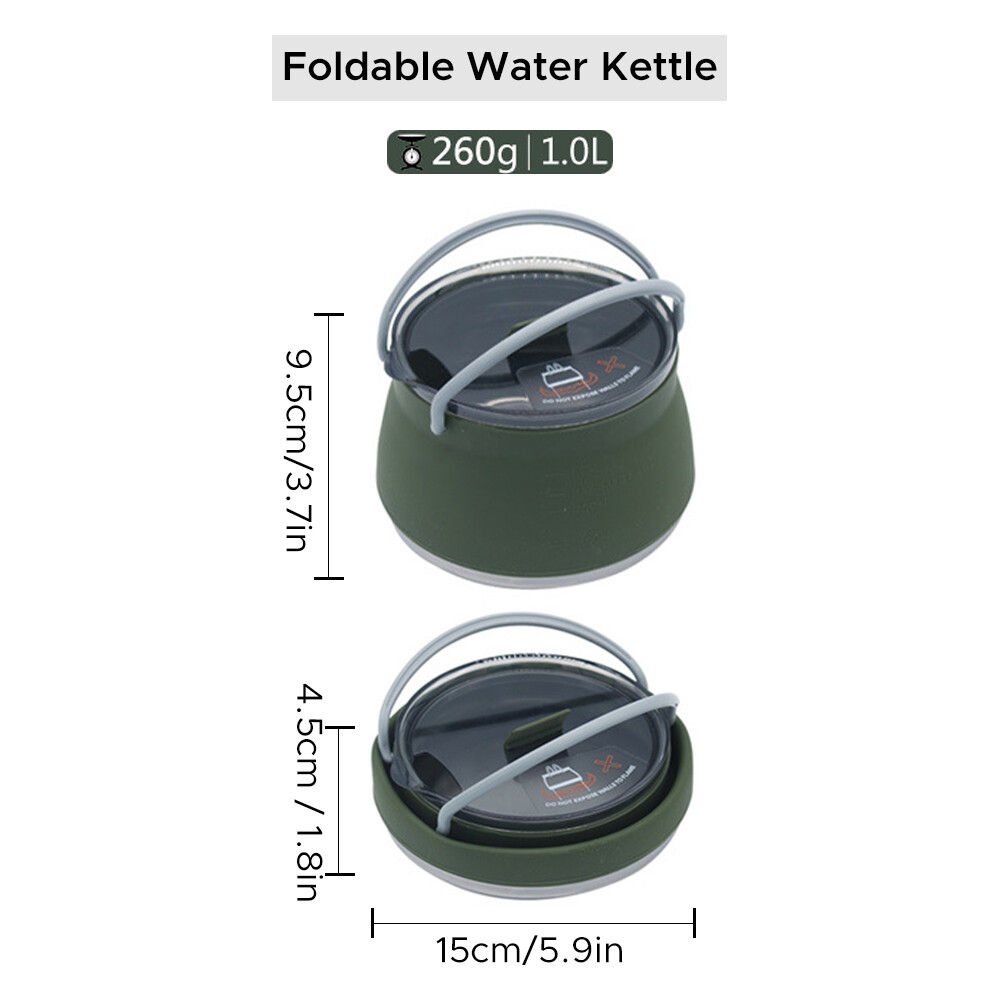 Folding Pot Set Portable Cooking Set Collapsible Cookware Set Y1Q0 | eBay