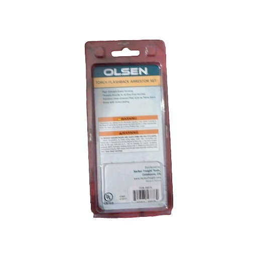 Olsen Torch Flashback Arrestor Set 56878 | eBay
