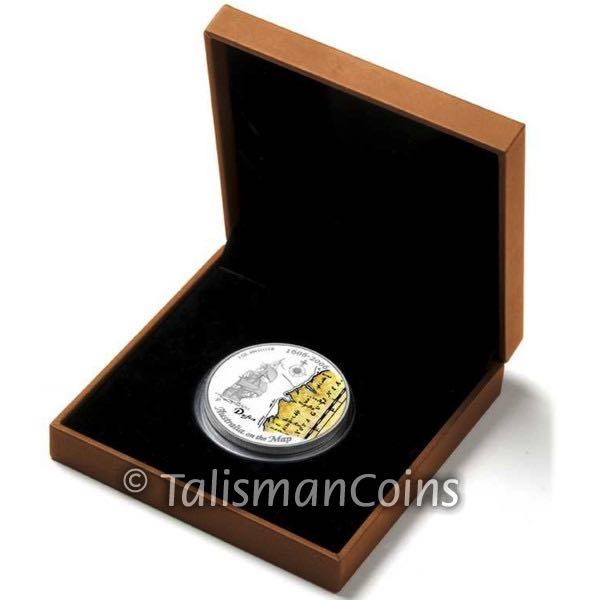 2006 AUSTRALIA ON THE MAP 1606 Tall Sailing Ships $1 Pure Silver Proof ...