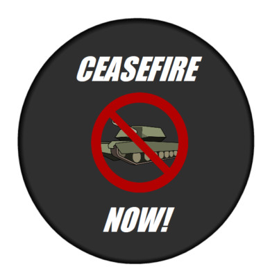 Ceasefire Now Button Badge 25mm, 32mm, 58mm | eBay UK