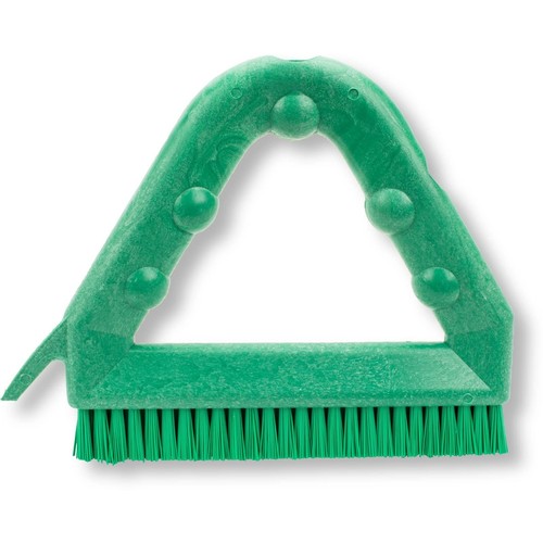 Plastic Commercial Grout Brush, Triangle-Shaped Scrub Brush with ...