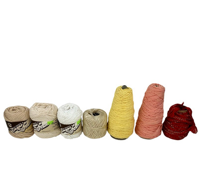Lot of Cotton Yarn Starbella Flash Yarn and Knit-Cro-Sheen Yarn Various ...