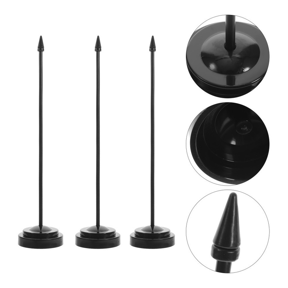 12pcs Table Flag Holder Small Flagpole Stand Desk Flag Pole Base Desk ...