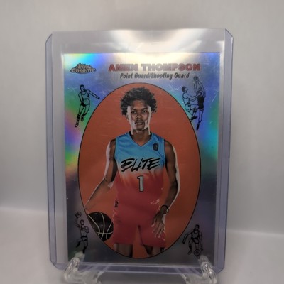 2021 Topps Chrome Overtime Elite Amen Thompson 1969 Throwback Refractor ...