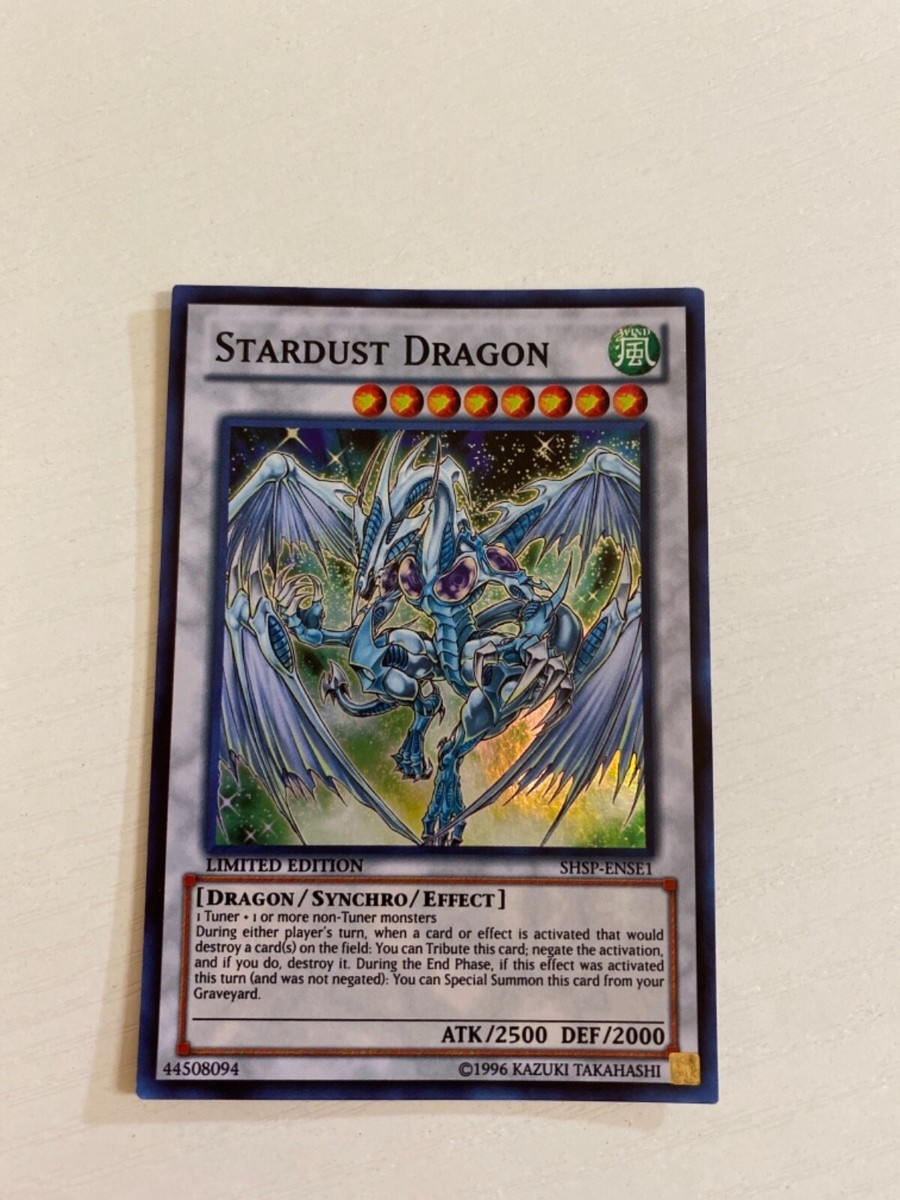 Yugioh Stardust Dragon Super Rare Limited Edition Shsp