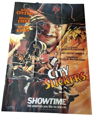 Vintage City Slickers Showtime Movie Poster 1992 39.5" x 26.5" HTF ...