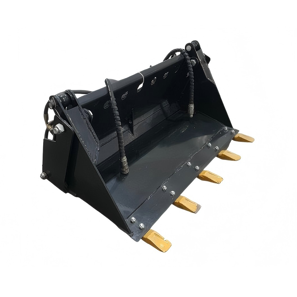 AGT New 4-In-1 Combo Bucket Mini Skid Steer Loader Attachment Heavy ...