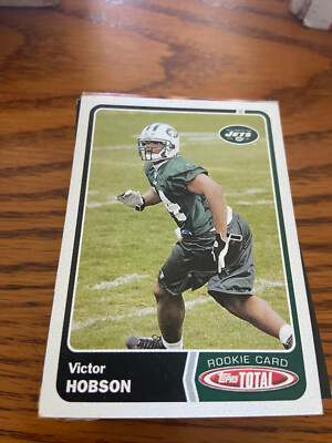 Football 2003 Topps Total Victor Hobson #521 Rookie New York Jets | eBay