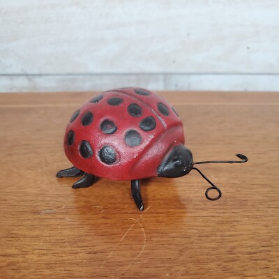 Vintage Cast Iron Insect Ladybug Lady Bug Beetle Ladybird Lucky ...