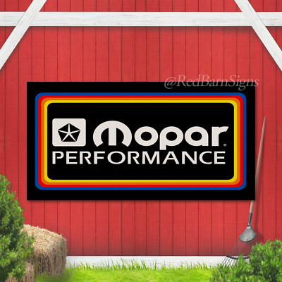 Mopar Banner Flag Big Performance Auto Parts Racing Garage Mechanic | eBay
