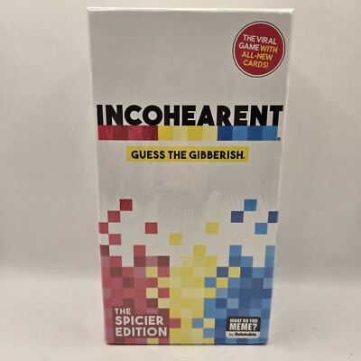 Incohearent : Guess the Gibberish Game - Spicier Edition Party Game NEW ...