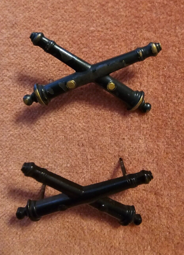 Set of 2 Vintage Subdued US Army Field Artillery Branch PINS - MUST SEE ...