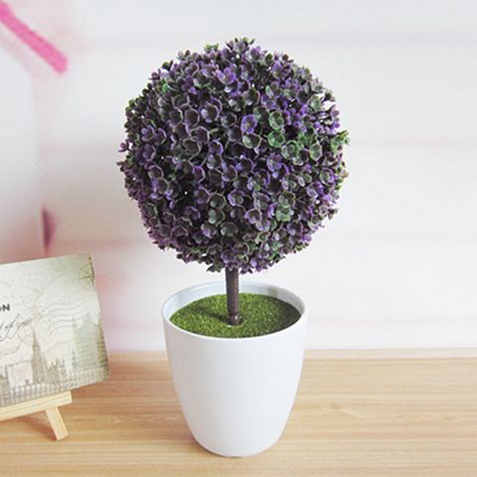 Artificial Plants Exquisite Ball Shape Simulation Plants Flowers Decor ...