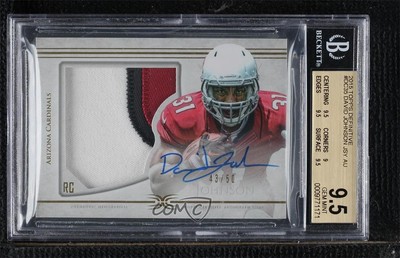 2015 Definitive Collection /50 David Johnson BGS 9.5 GEM MINT Rookie ...