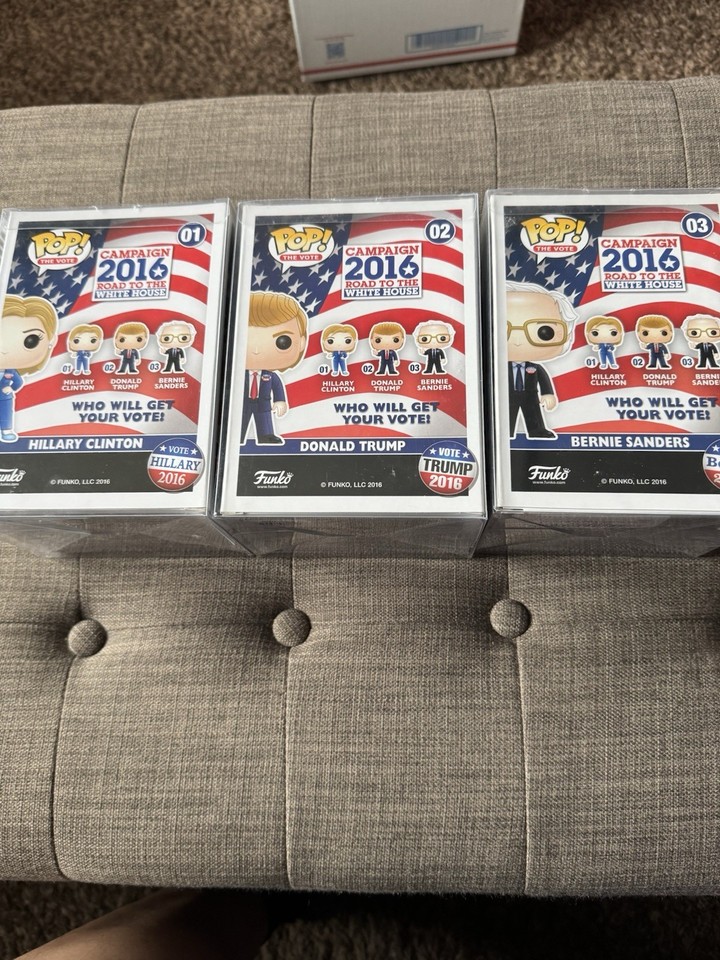 Funko Pop 2016 The Vote Hillary Clinton #01 Donald Trump #02 Bernie ...