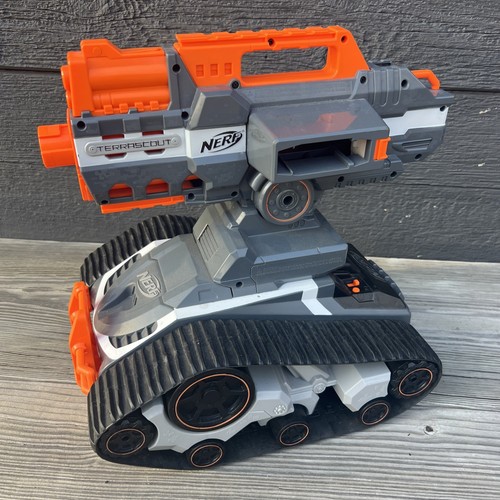 Nerf Terrascout Recon Toy White Orange Streaming Video Drone Camera WORKS-READ | eBay