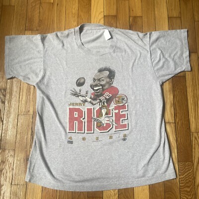 VTG 90s Jerry Rice 49ERS Caricature Salem Sportswear T shirt Large | eBay