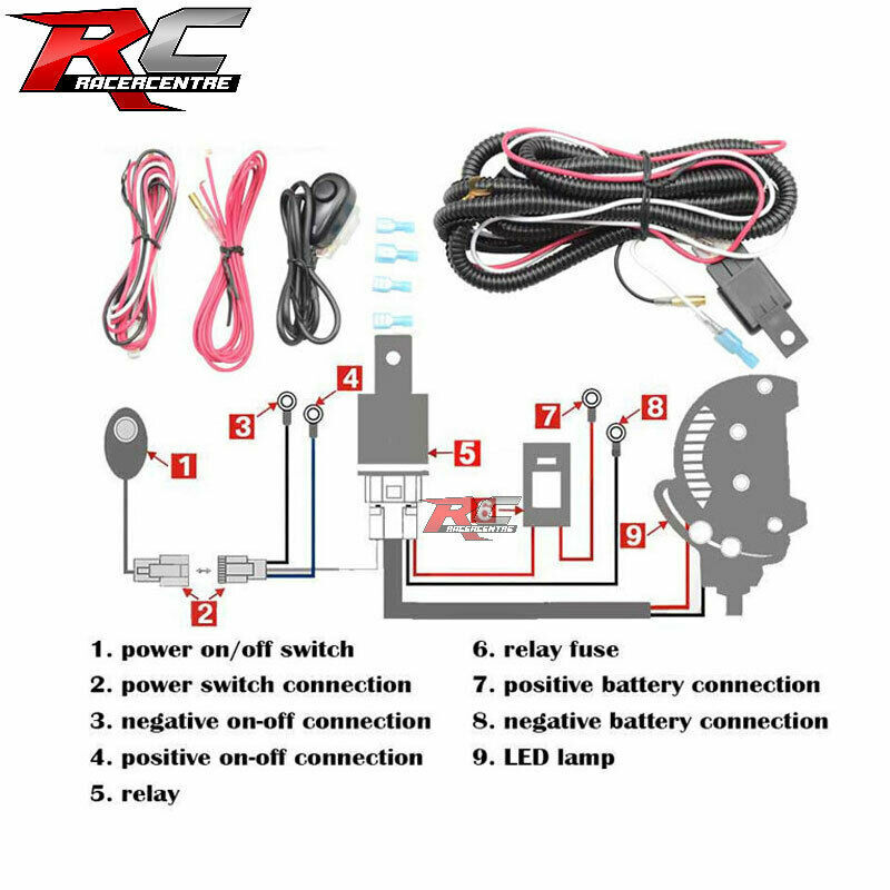 Toyota Fog Light Kit H10/H12 LED - With 40A Relay, Switch & Fuse For ...