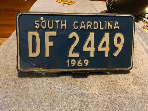 South Carolina SC License Plate 1969 DF 2449 | eBay
