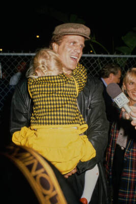 Actor Ted Danson Carries His Adopted Daughter Alexis Danson As The- Old ...