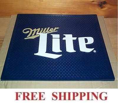 MILLER LITE THROWBACK STYLE LARGE BEER SPILL MAT BAR COASTER NEW | eBay