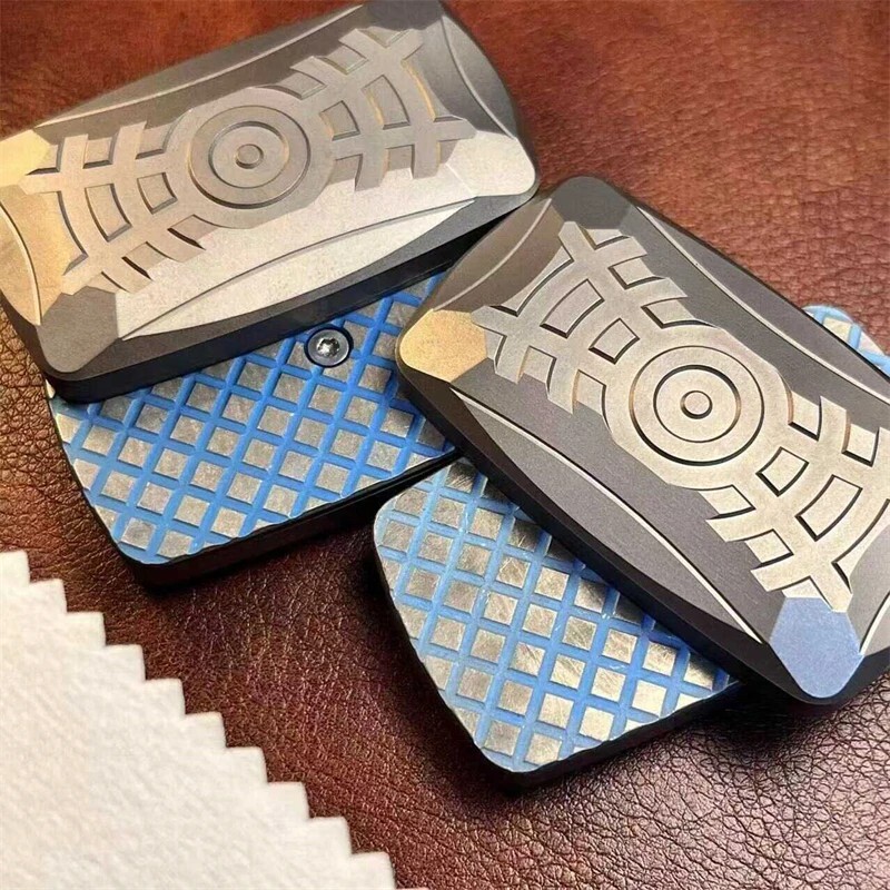 Modern Titanium Alloy EDC Fidget Toy Push Fidget Slider Stress Relief ...