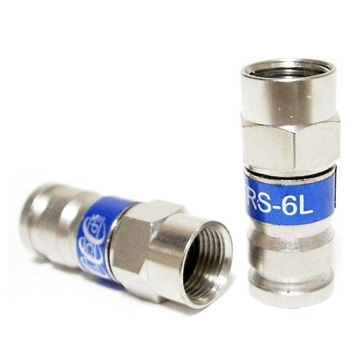 50 Pieces PCT-TRS-6LMG Universal RG-6 Coaxial Locking Compression ...