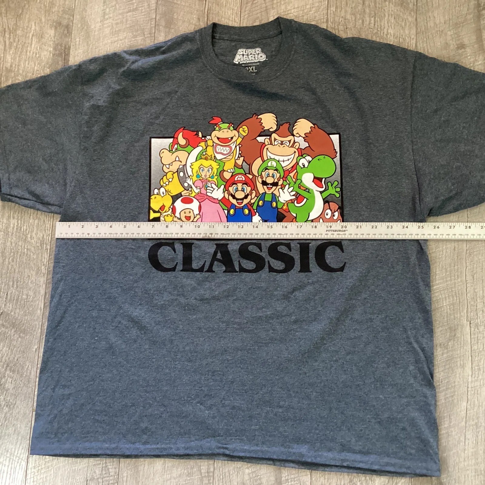 Super Mario Classic T-shirt Characters Size 2xl Mario… - Gem