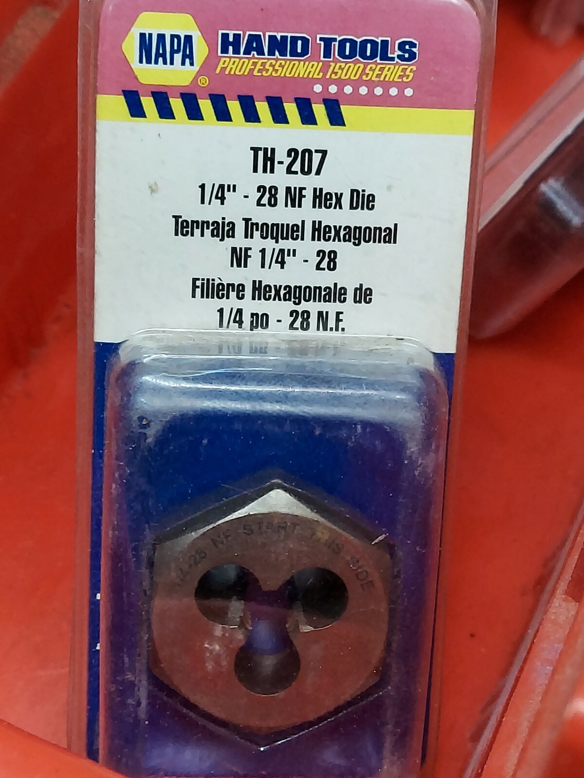 NAPA Threading DIE Thread Repair Cutting 1/4 -28 NF | eBay