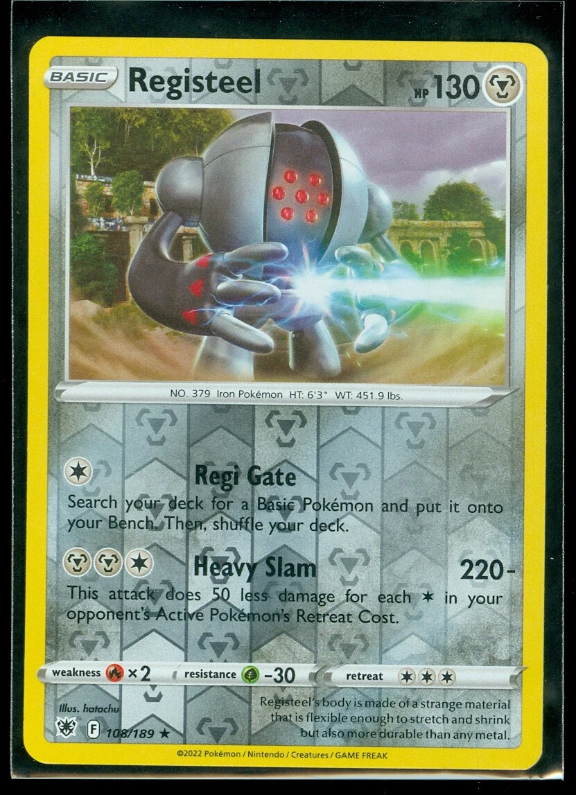 Registeel Pokemon Card