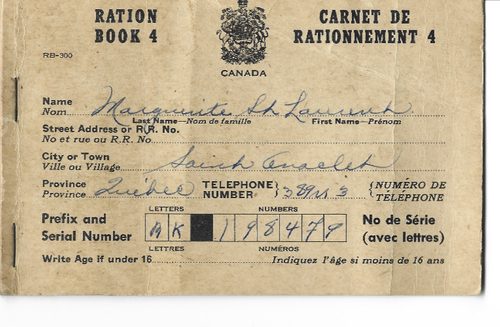 VINTAGE CANADA WWII RATION BOOK 4 FOR MEAT W/ MANY RATION STAMPS | eBay